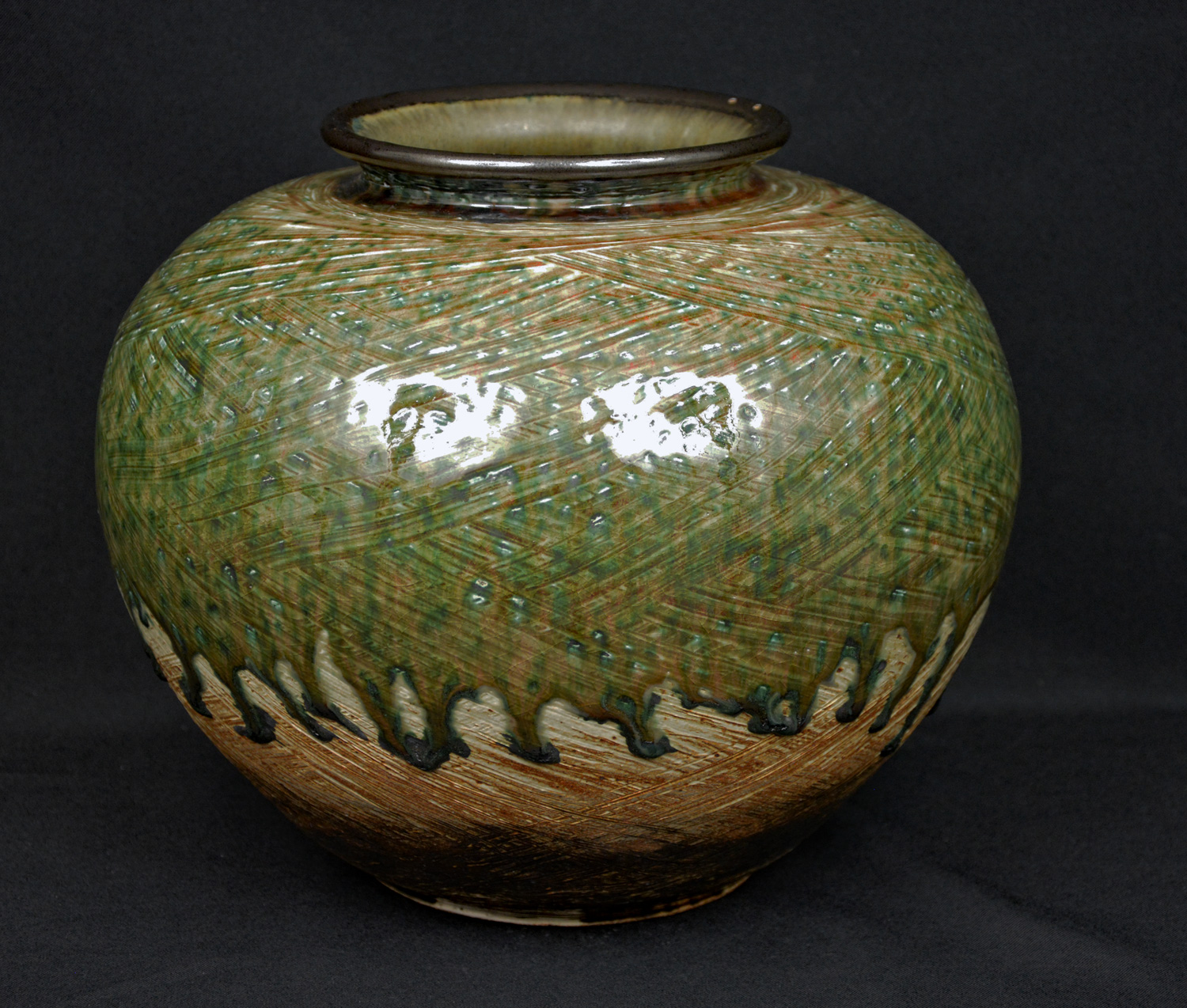 Large Round Green Vase – The Ren Brown Collection Gallery
