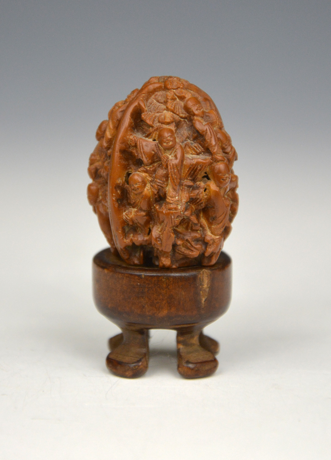 Carved Walnut Shell with Stand – The Ren Brown Collection Gallery