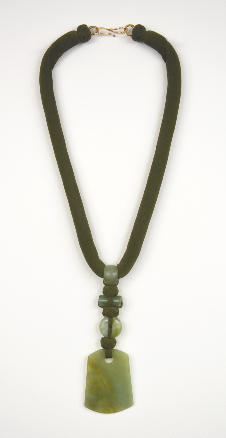 Jade Pendant & Silk Cord Necklace – The Ren Brown Collection Gallery
