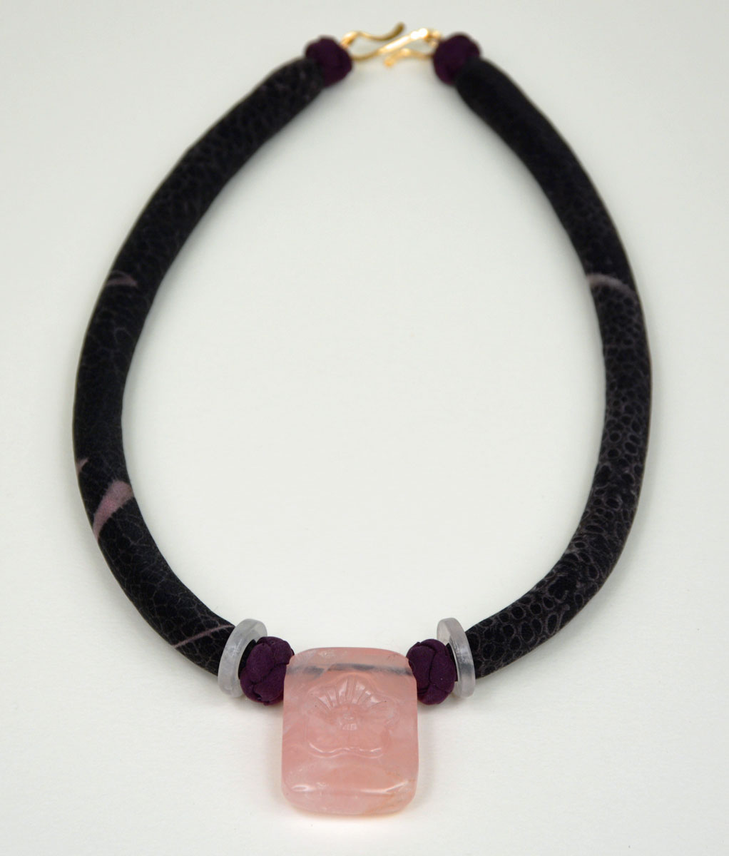 Necklace with rose quartz – The Ren Brown Collection Gallery