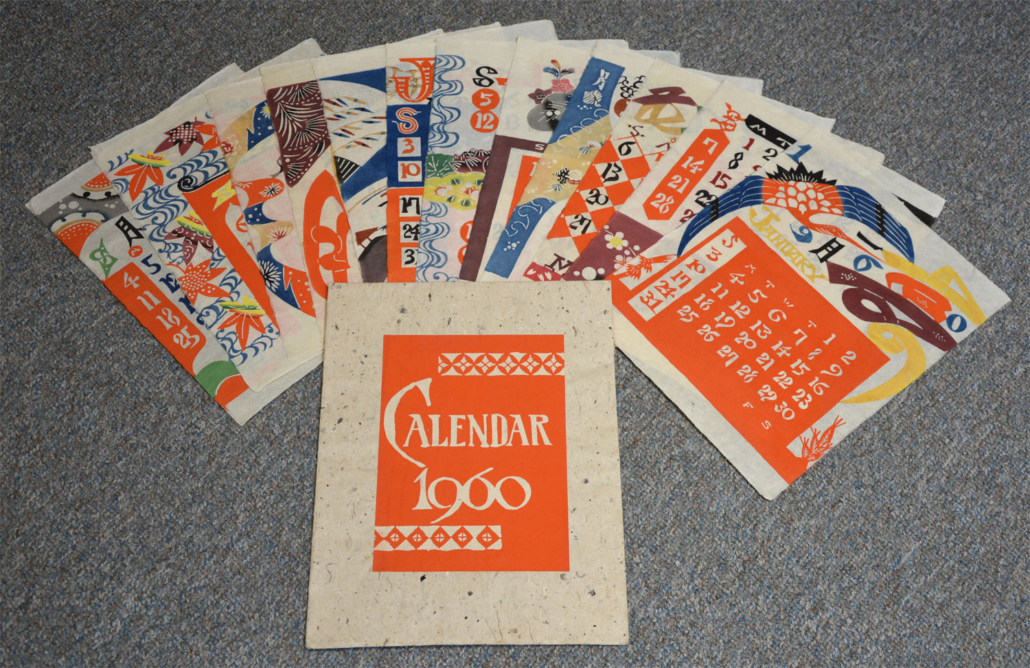 1960 Calendar Set – 12 sheets – The Ren Brown Collection Gallery