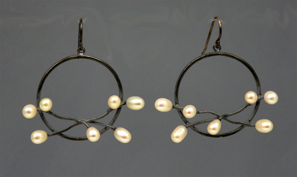 Earrings: Wreath and Pearls – The Ren Brown Collection Gallery