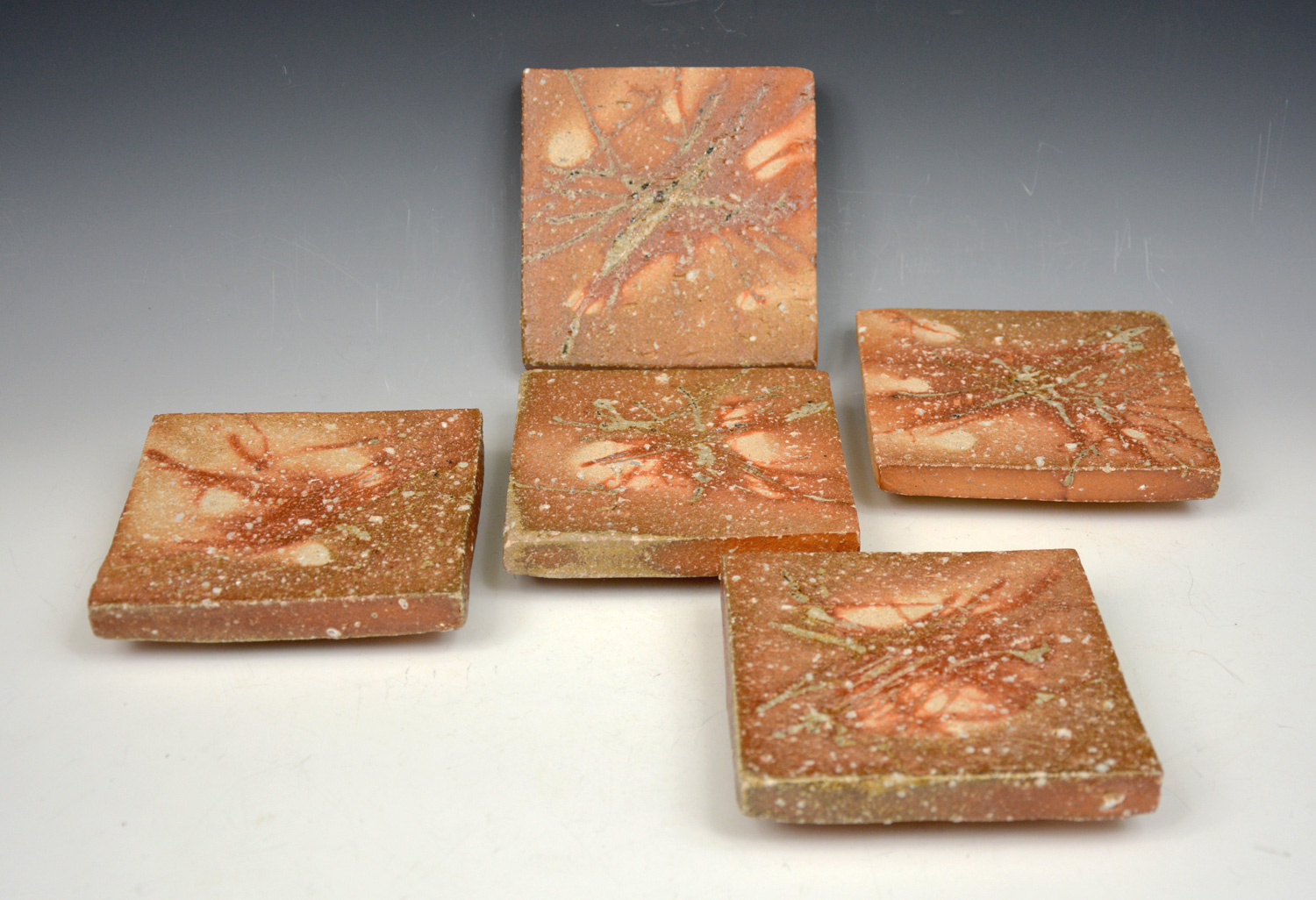 KATO – Shigaraki footed Square Plate – set of 5 – The Ren Brown ...