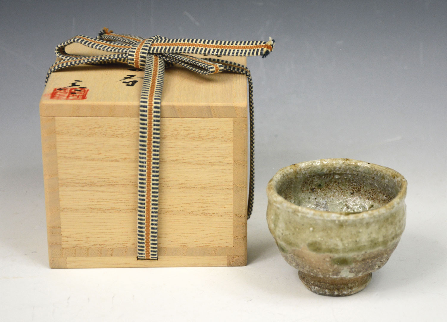 KATO – Shigaraki Sake Cup w/tomobako #11 – The Ren Brown Collection Gallery